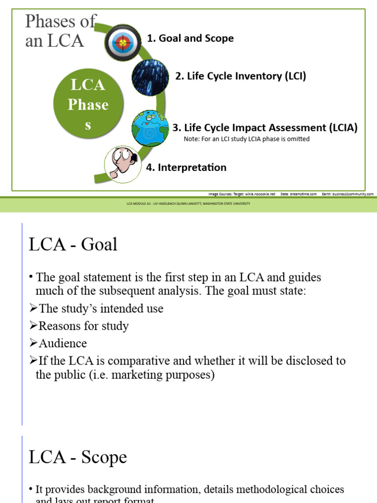 Phases of Life Cycle Assessment (LCA) | PDF | Life Cycle Assessment ...