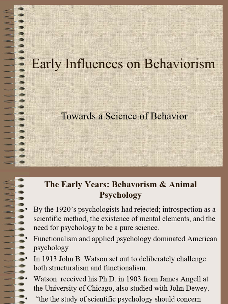 Evolution of Early Behaviorism | PDF | Reinforcement | Psychology
