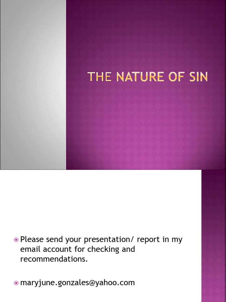 Sin PDF | PDF | Sin | Christian Belief And Doctrine