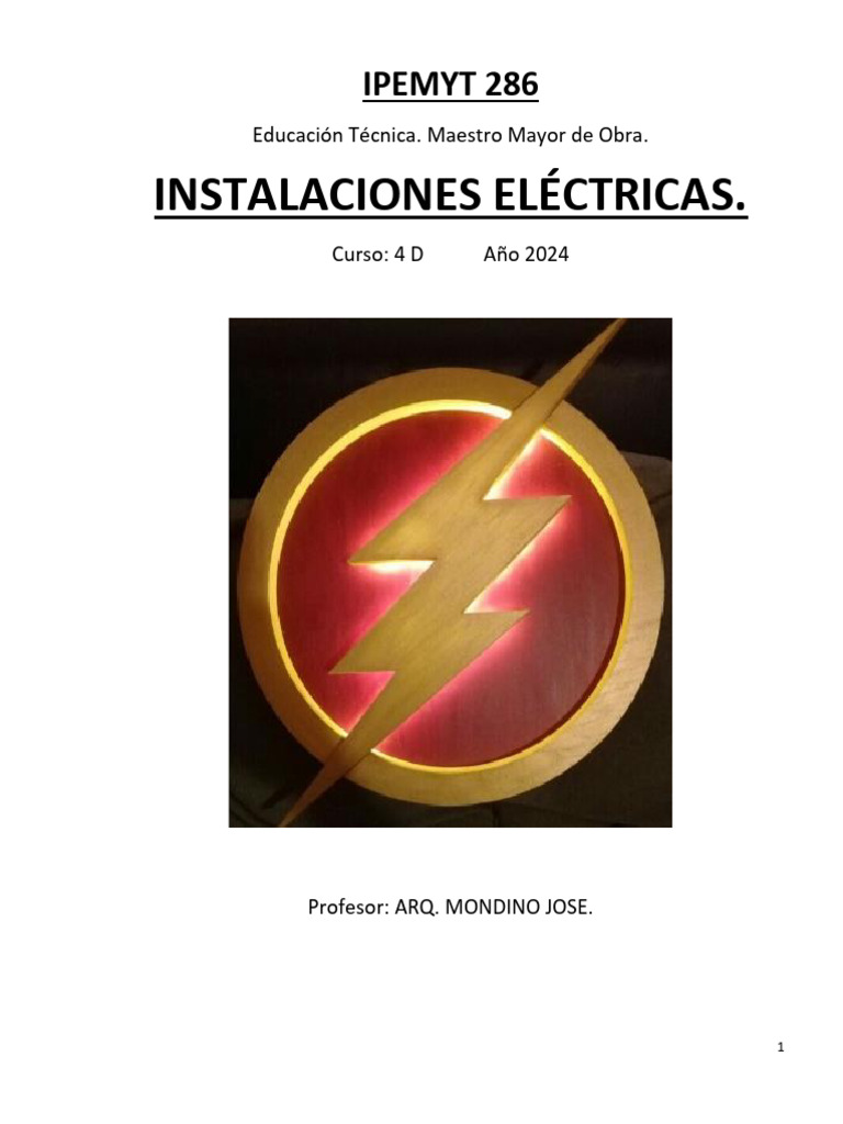 CUADERNILLO 2024 Inst Elect | PDF | Energía renovable | Corriente eléctrica