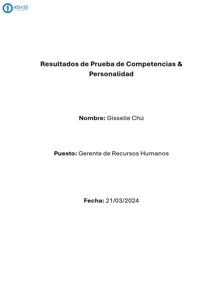 Reporte Modelo | Descargar gratis PDF | Gestión de recursos humanos | Comportamiento