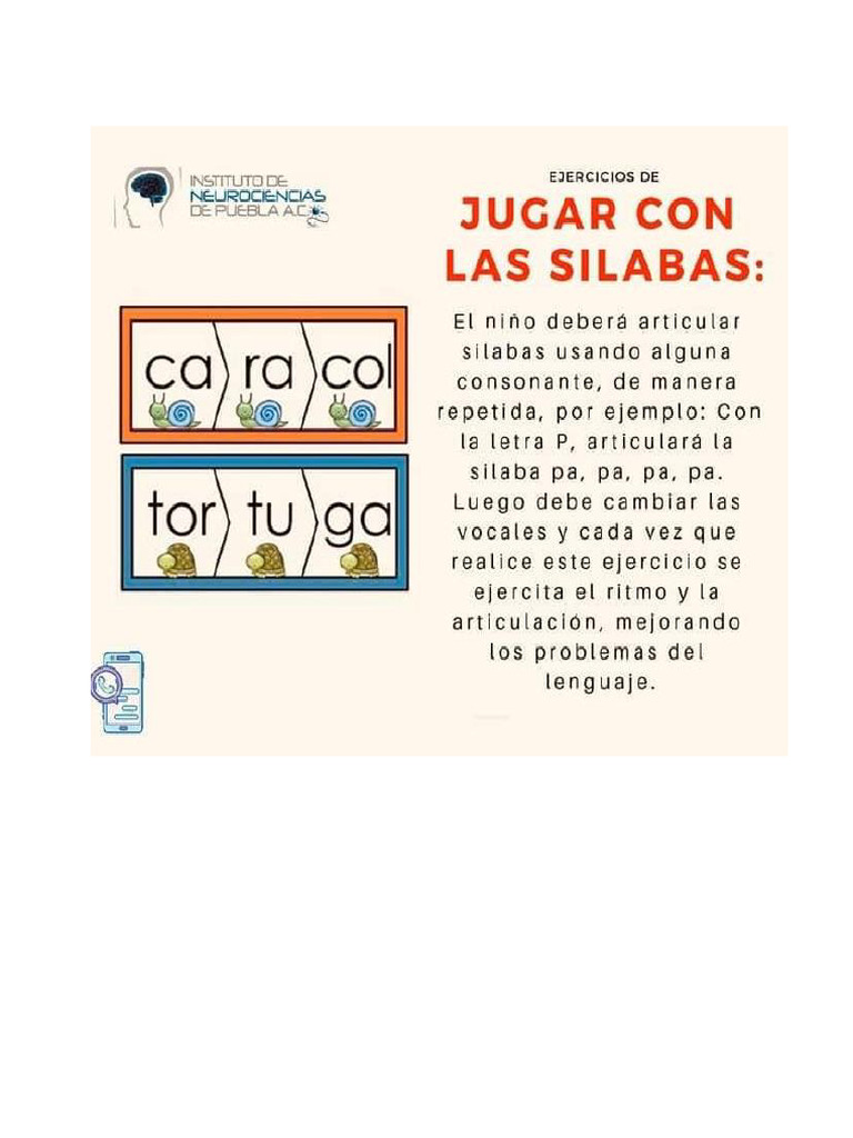 Silabas T.lenguaje | PDF