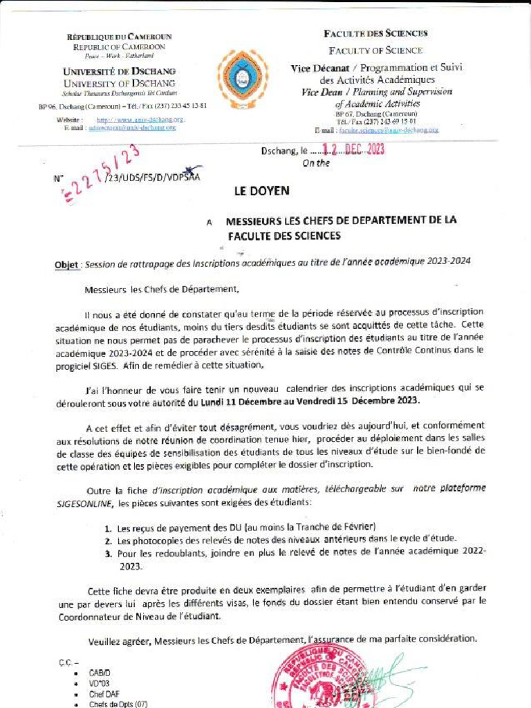 Deroul Inscript | PDF