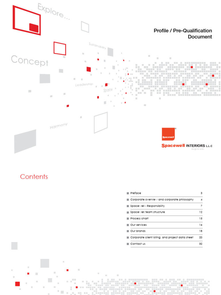 Spacewell Interiors: Corporate Profile | PDF | United Arab Emirates
