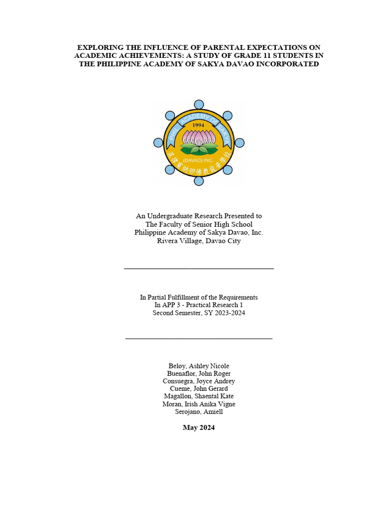 Forda Finaaal Group 1 Responsibility 1 | PDF | Parenting | Survey Methodology