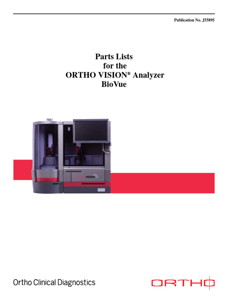 ORTHO VISION® Analyzer Parts List | PDF | Door | Manufactured Goods