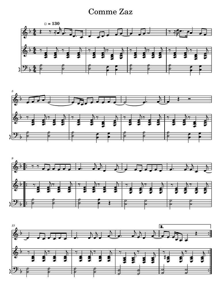 Je Veux de Zaz | PDF