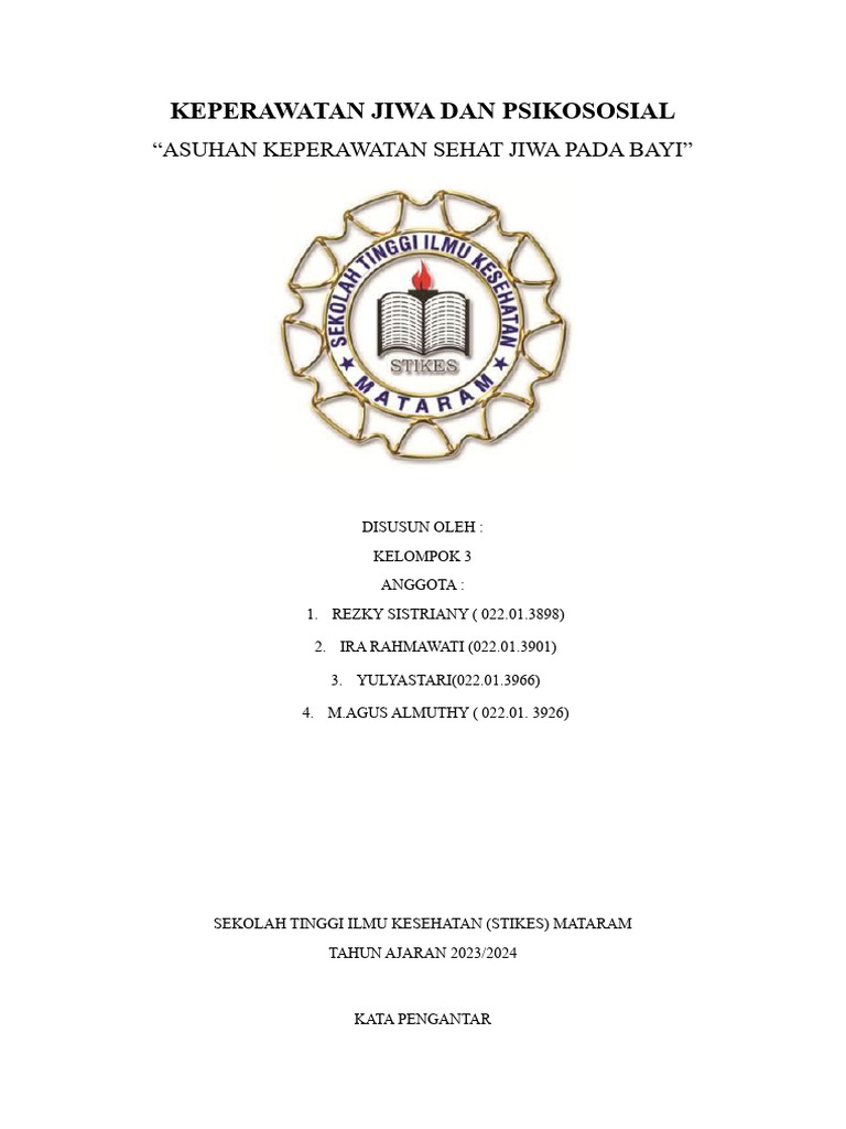 Keperawatan Jiwa Dan Psikososial Kel 2 | PDF | Pengembangan Diri