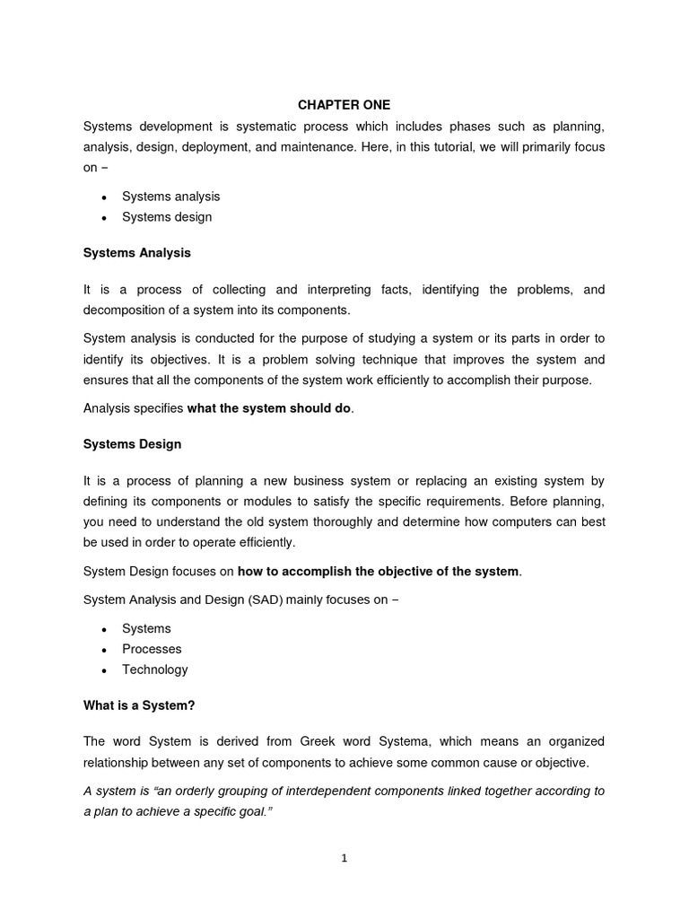 Systems Analysis and Design Guide | PDF | Software Development Process ...