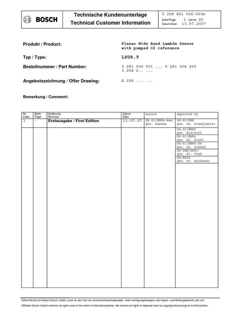 TCI - LSU4 - 9 Sensor 2 16 10 | PDF | Diesel Engine | Physical Quantities