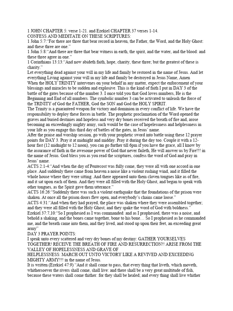 Dry Bones Live | PDF | Holy Spirit | Trinity