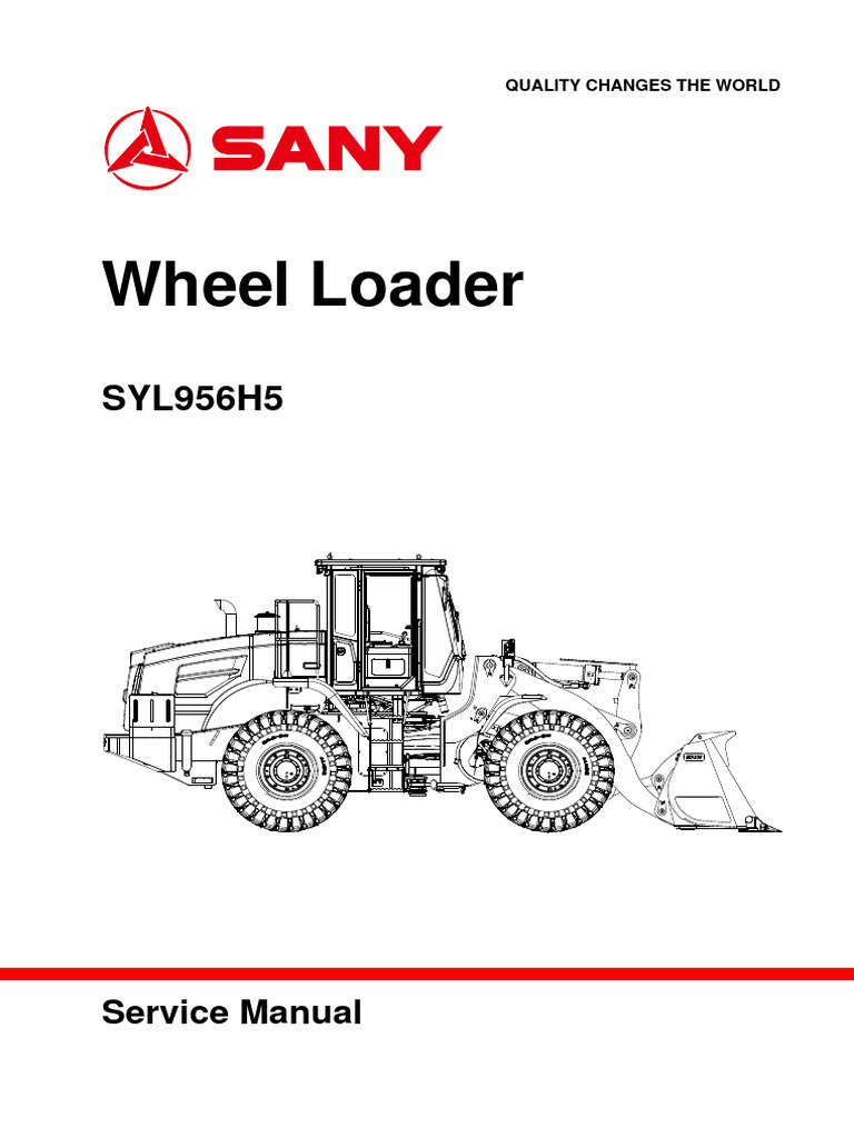 SYL956H5 Wheel Loader Service Manual | PDF | Clutch | Engines