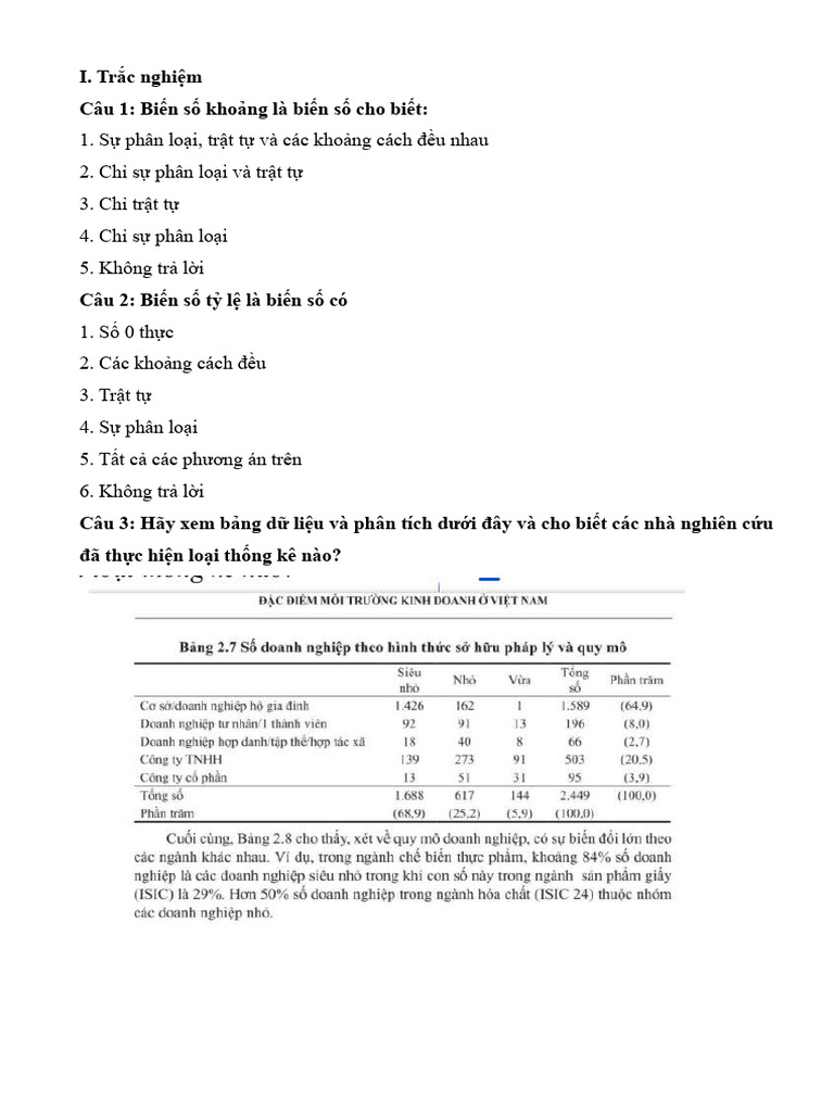 Đề thi thử SPSS | PDF