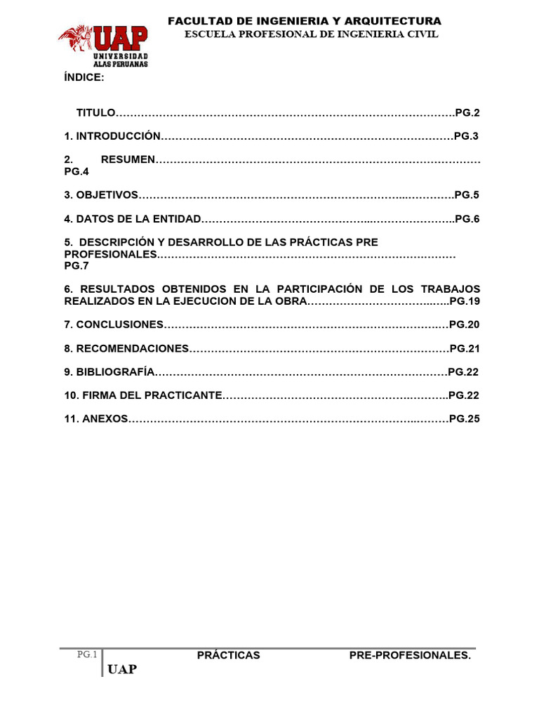 Imforme de Practicas | PDF | Ingeniero civil | Ingeniería