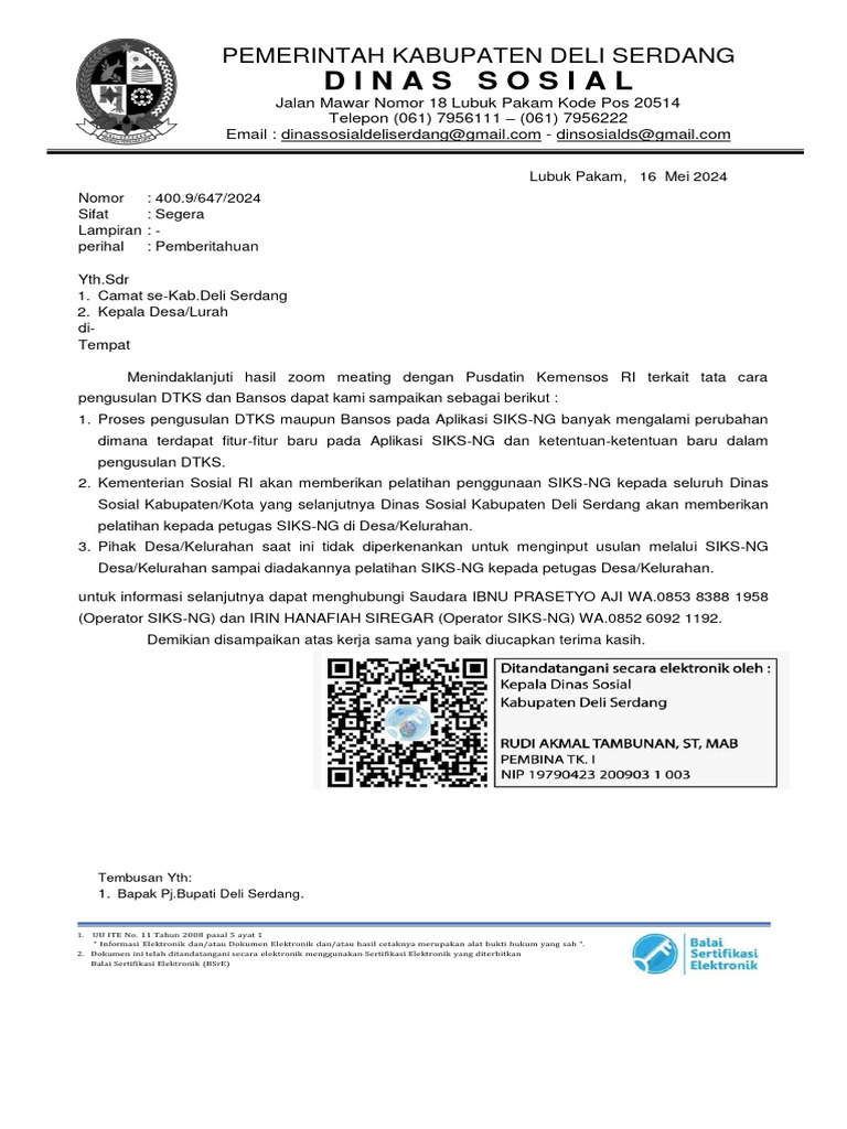 SURAT PEMBERITAHUAN DESA - Signed - Signed | PDF