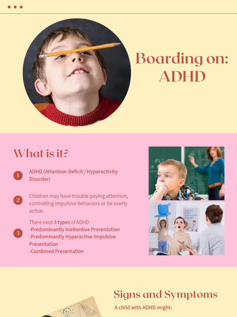 ADHD Presentation | PDF | Attention Deficit Hyperactivity Disorder ...