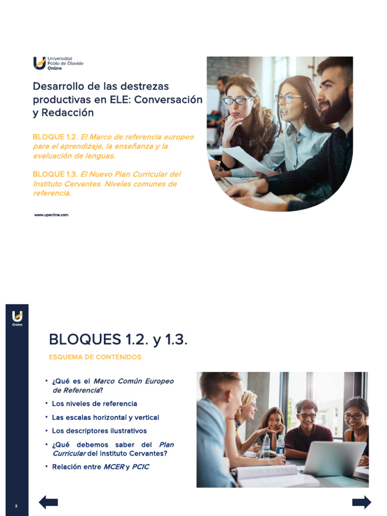 05 UPO17S01 CON PRESENTACION Bloque1 1 | PDF | Aprendizaje | Lingüística