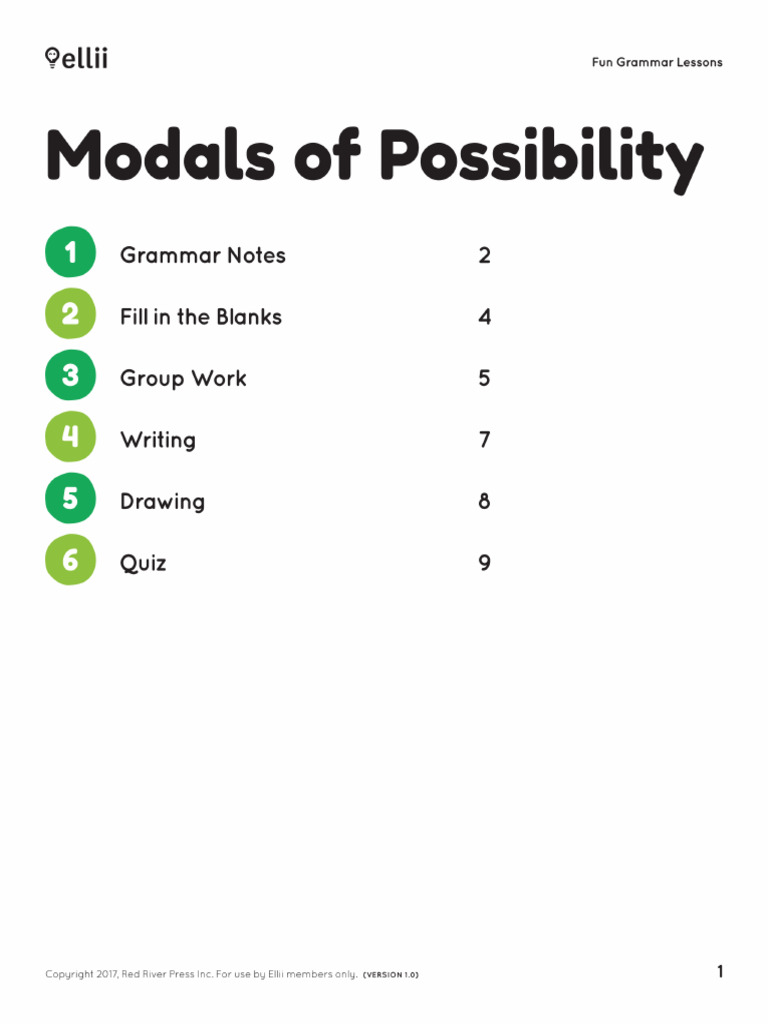 Modals of ABILITY | PDF
