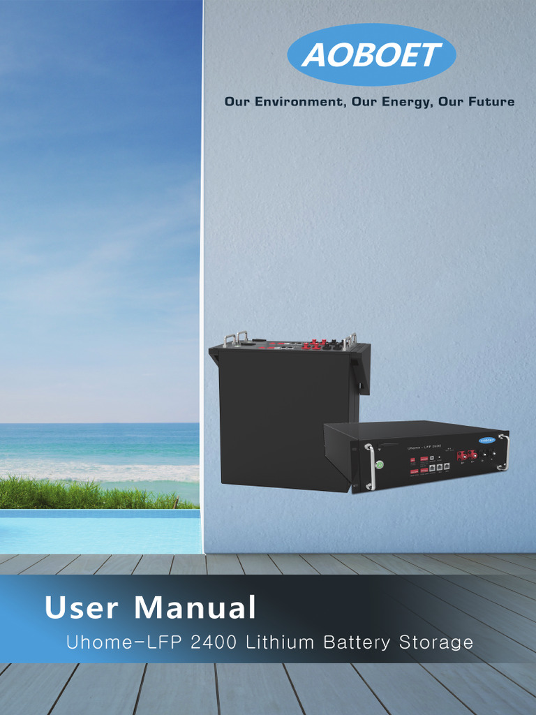 Uhome LFP 2400 User Manual 1029updated | PDF | Fires | Rechargeable Battery