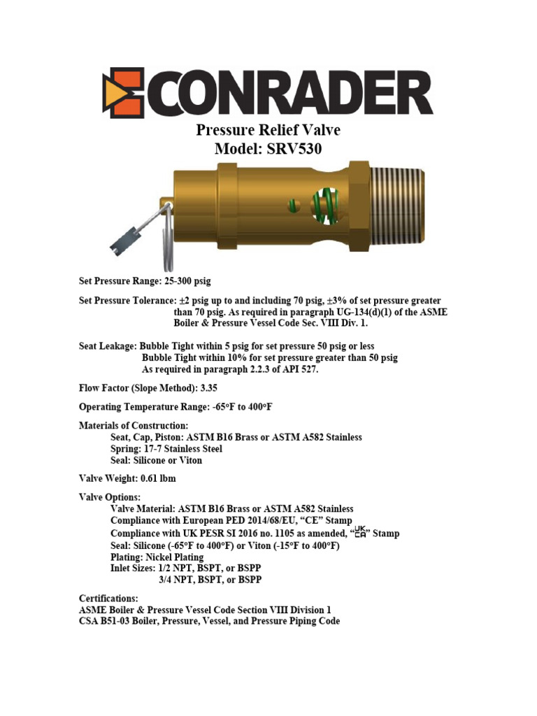 SRV530 | PDF | Valve | Industrial Processes
