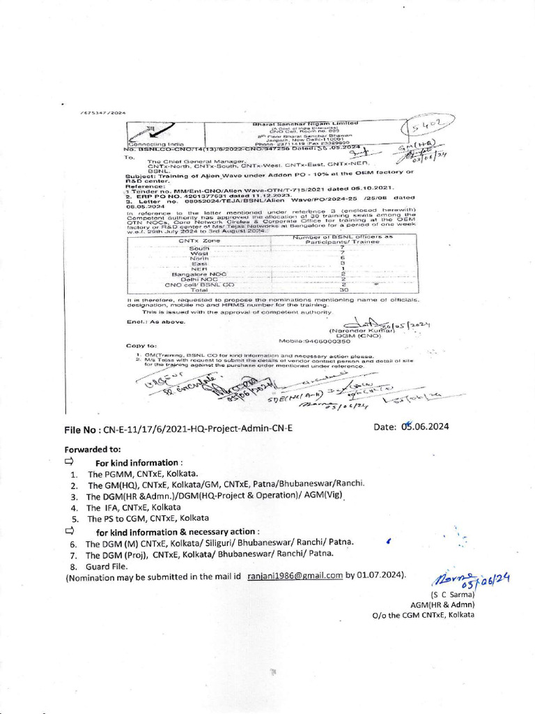 Alien Wave TRG Nomination Reg Dated 5.6.24 | PDF