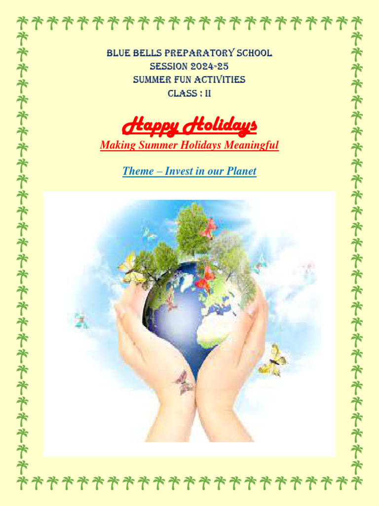 Summer Fun Activities Class II | PDF | Meal | Compost