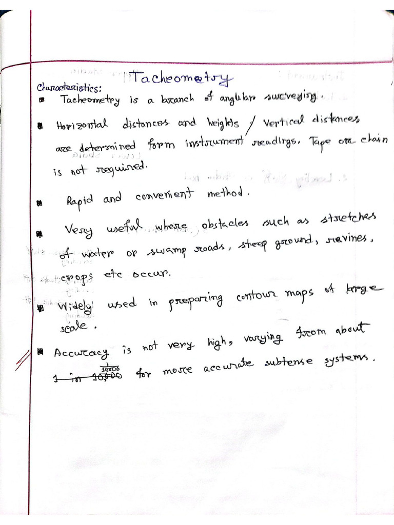 Tacheometry Surveying | PDF