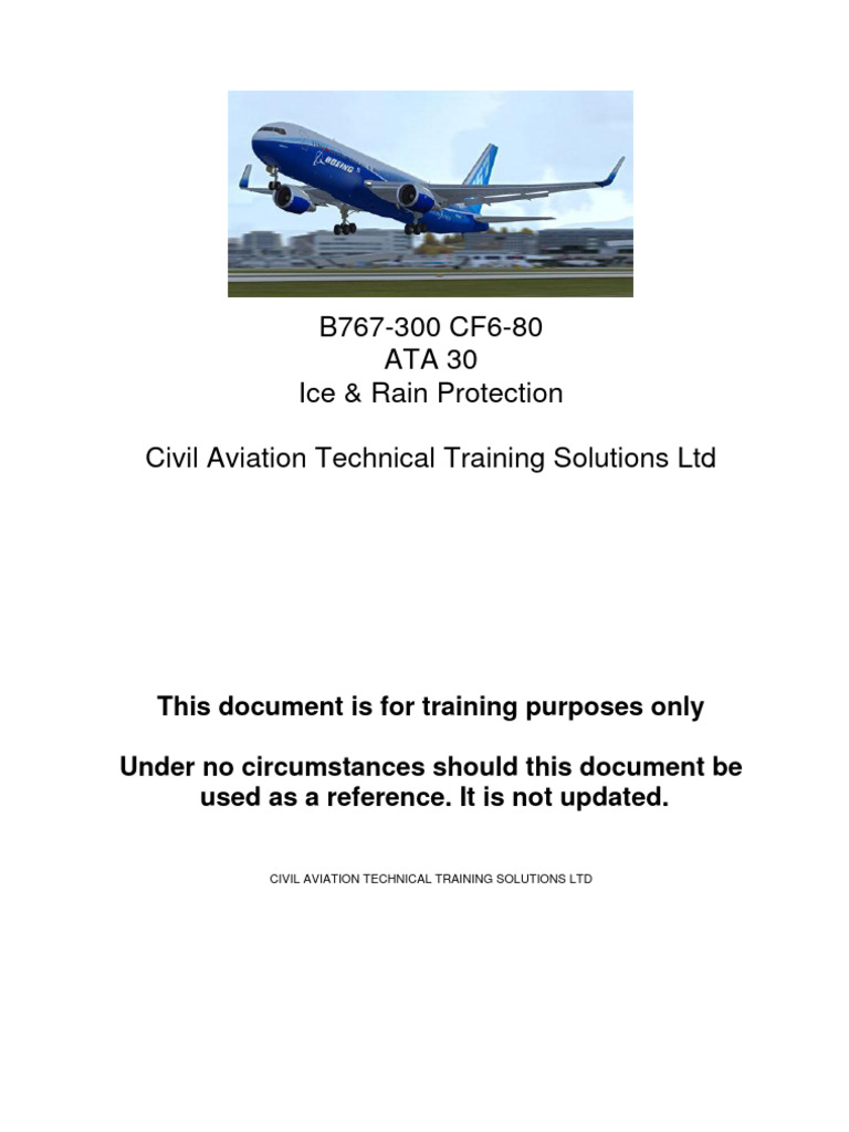 B767 ATA 30 - Ice & Rain | PDF | Valve | Relay