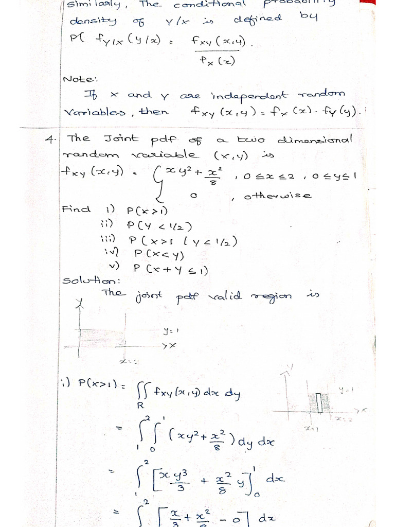 Unit 2 Two Dimensional Random Variable 1711122191709 | PDF
