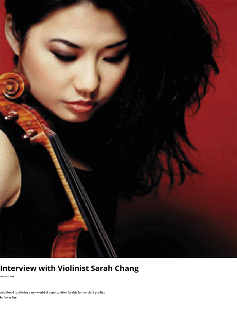 Sarah Chang: From Prodigy to Artist | PDF | Chamber Music | Orchestras