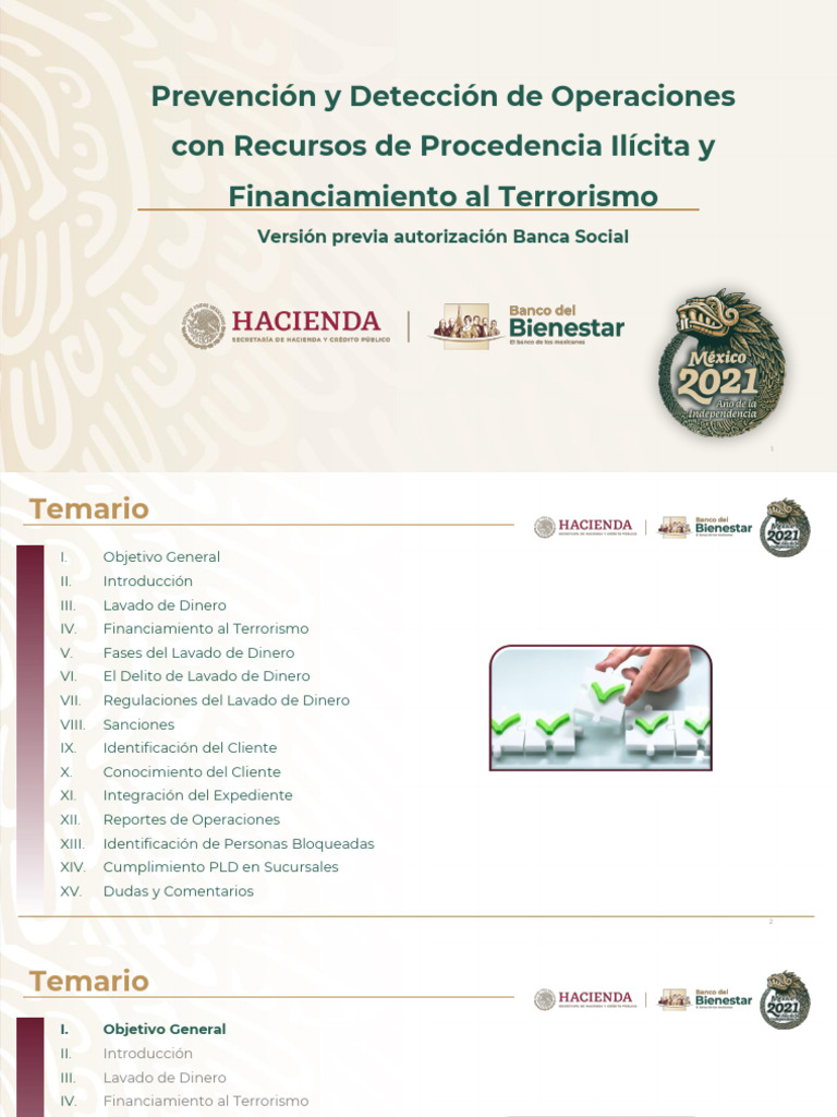2 Curso Power Point_ PLD | PDF | Lavado de dinero | Bancos