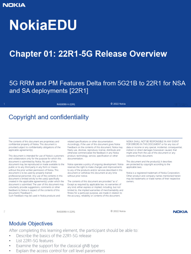 22R1-5G Release Overview | PDF | Lte (Telecommunication) | Duplex ...
