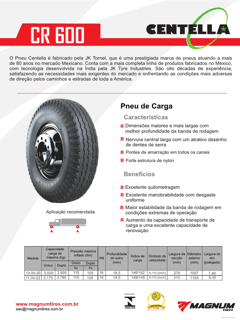 Centella CR600 | PDF | Pneu