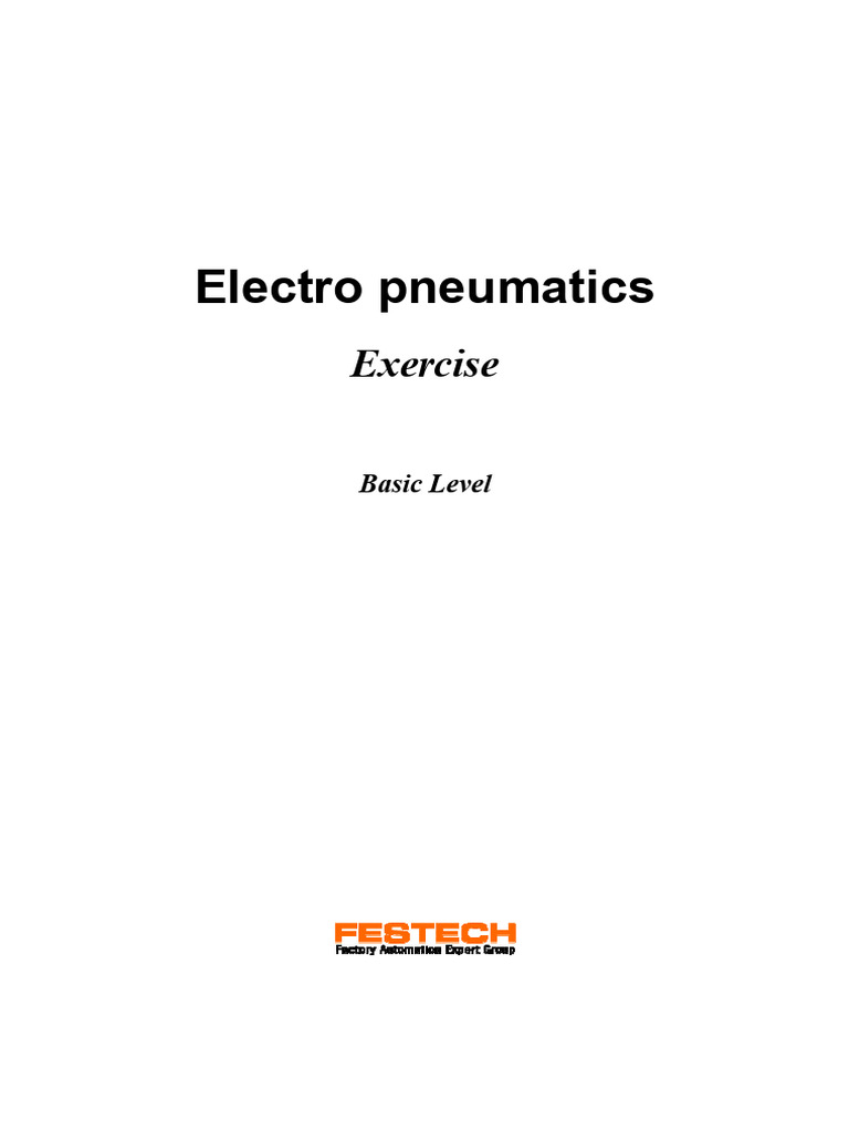 ElectroPneumatics Exercise (Basic) | PDF | Switch | Actuator