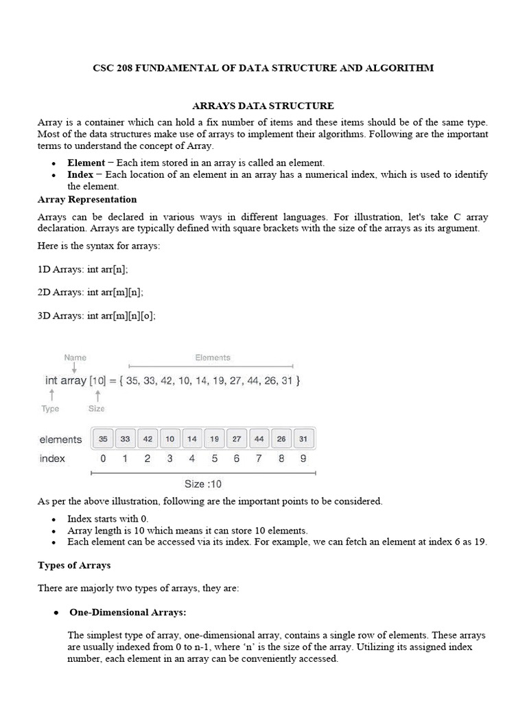 Csc 208 Fundamental Of Data Structure Pdf Queue Abstract Data Type Software Engineering