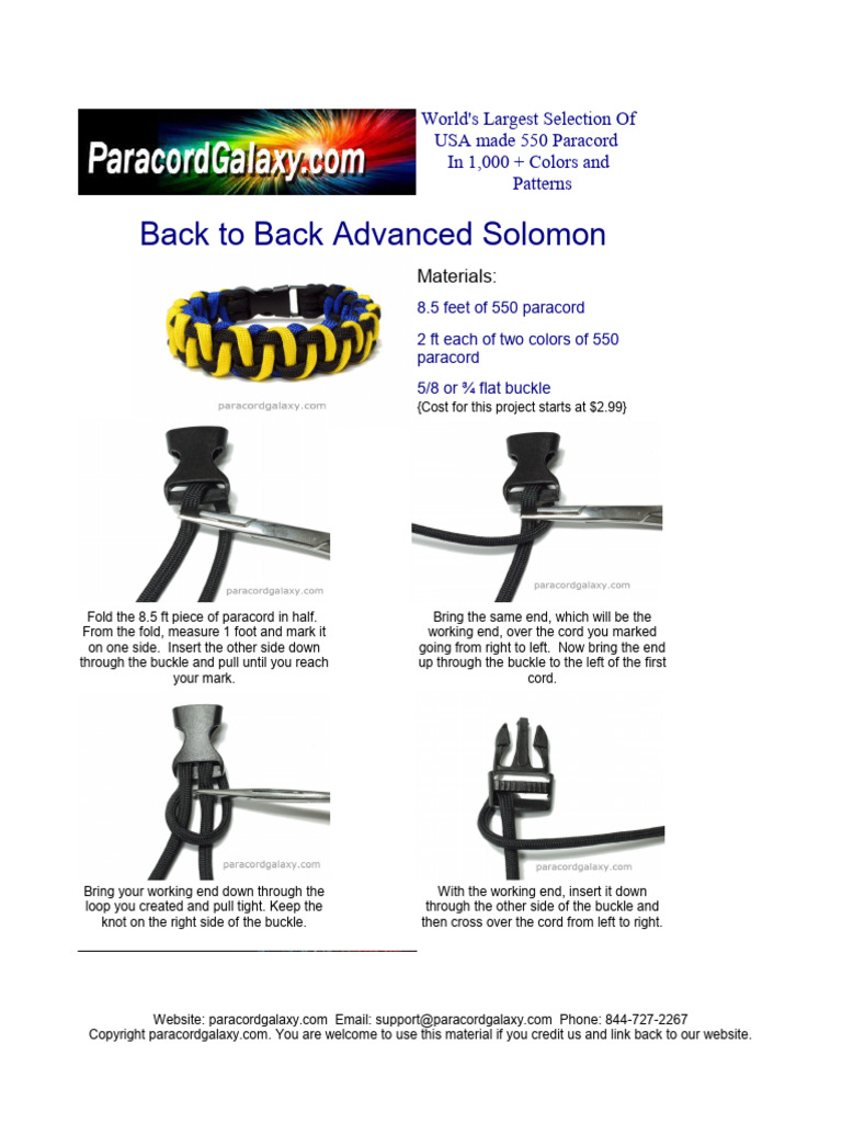 Back To Back Solomon Bracelet | PDF | Knot