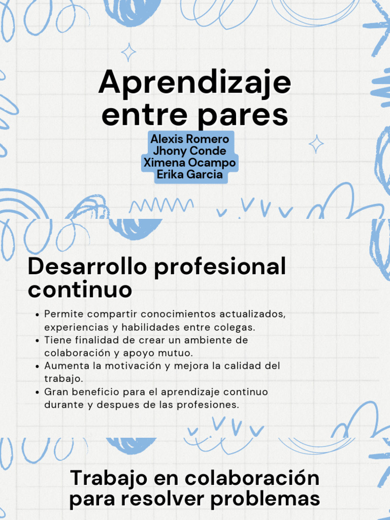 Aprendizaje entre pares (1) | PDF