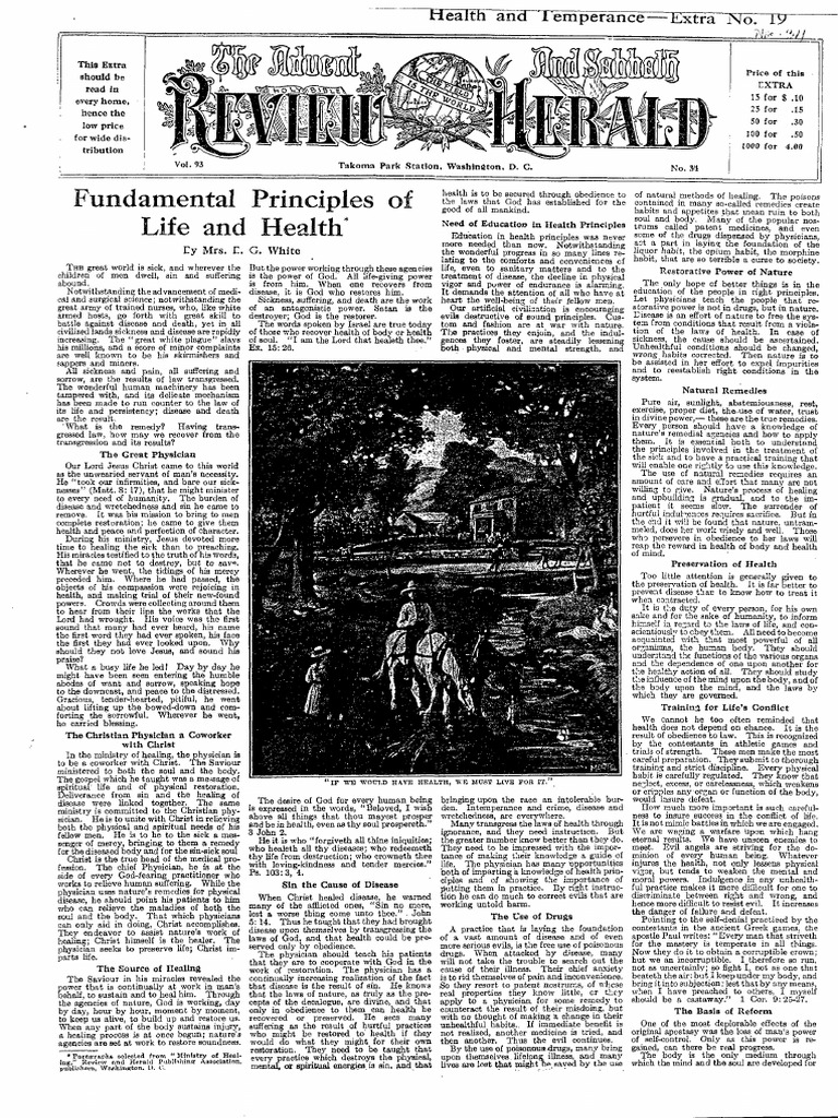 Advent Review and Sabbath Herald - July 10, 1916 | PDF | Jesus | Faith ...