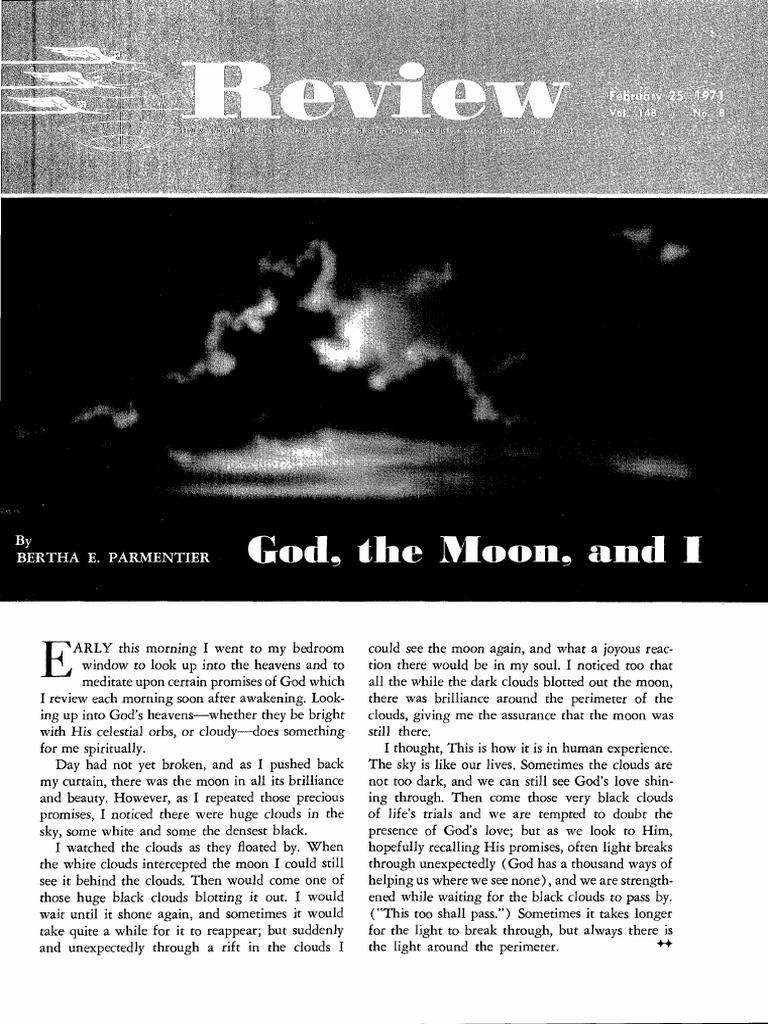 Review and Herald - February 25, 1971 | PDF | Jesus | Sin