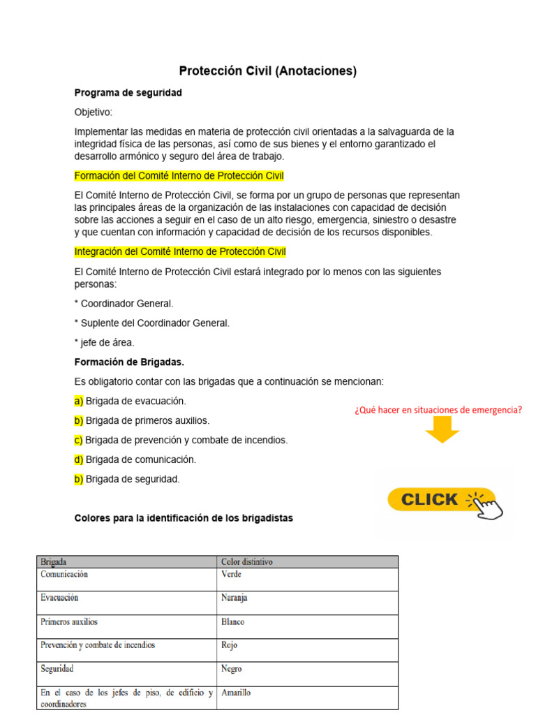 Protección Civil (Resumen) Aaa | PDF | Defensa Civil | Riesgo