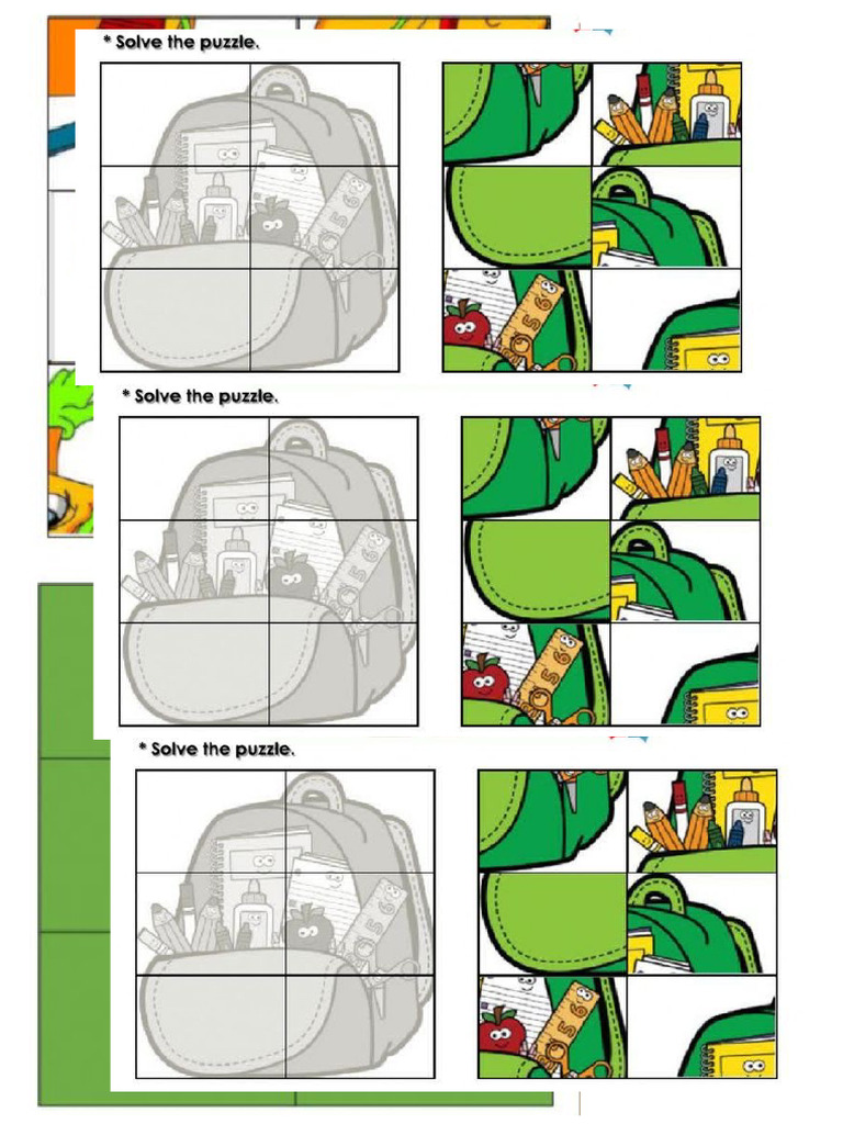 Kinder I - School Objects | PDF