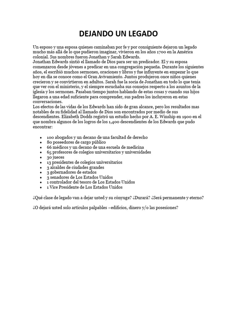 Dejando Un Legado | PDF | Abrahán | Cristo (título)