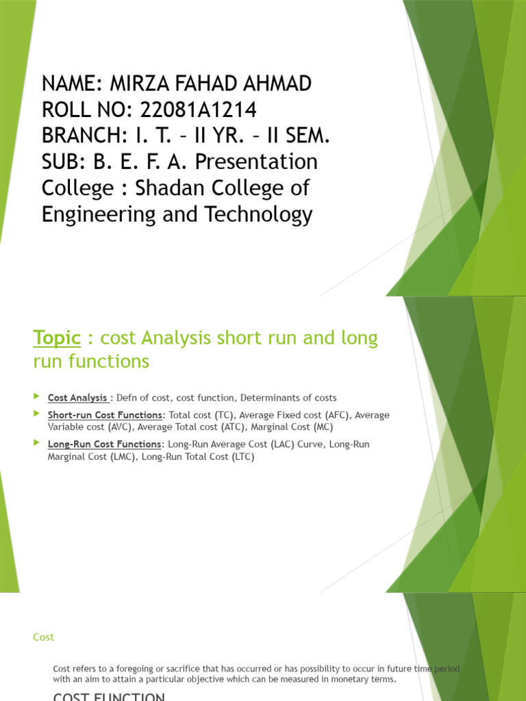 1214 | PDF | Average Cost | Marginal Cost