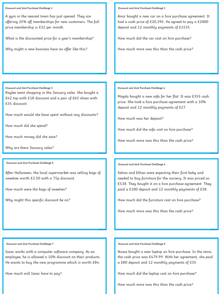 Hire Purchase | PDF | Prices | Cash