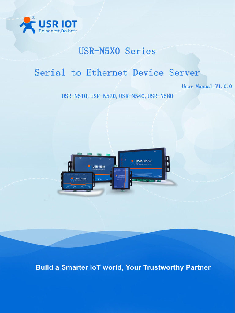 USR-N5X0 Series Serial To Ethernet Device Server: USR-N510, USR-N520, USR-N540, USR-N580 | PDF ...