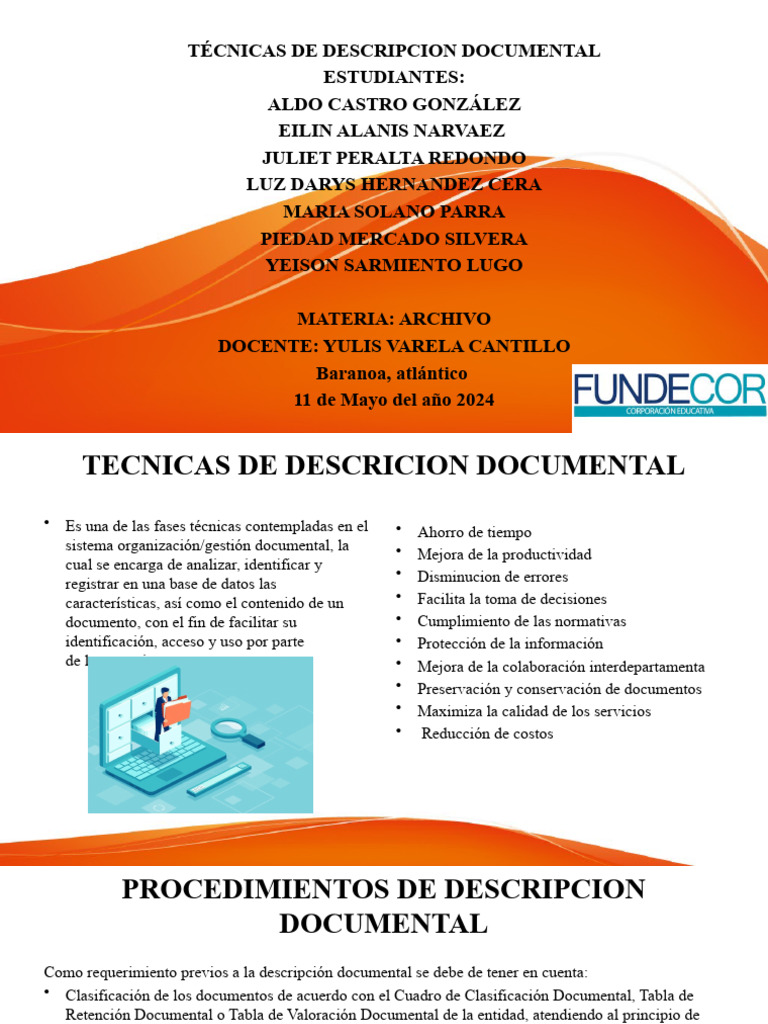 Archivo Descripcion Documental. | PDF | Arte | Tecnología