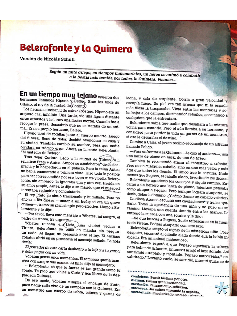 Belerofonte y La Quimera | PDF