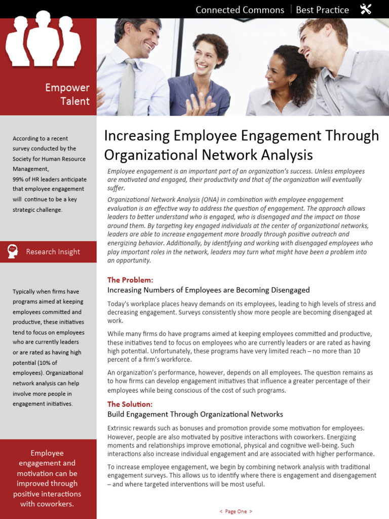 Boost Employee Engagement with ONA | PDF | Social Psychology | Psychology