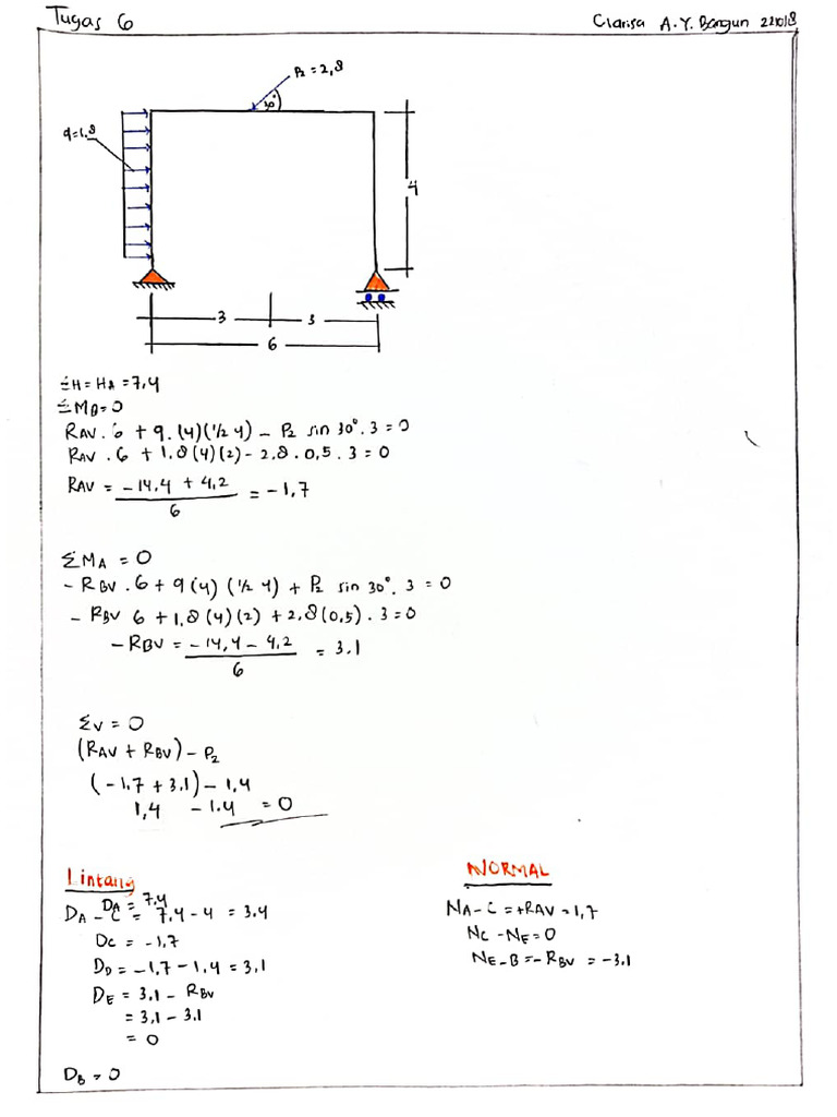 Tugas 6 - Clarisa A.y.bangun (221018) | PDF