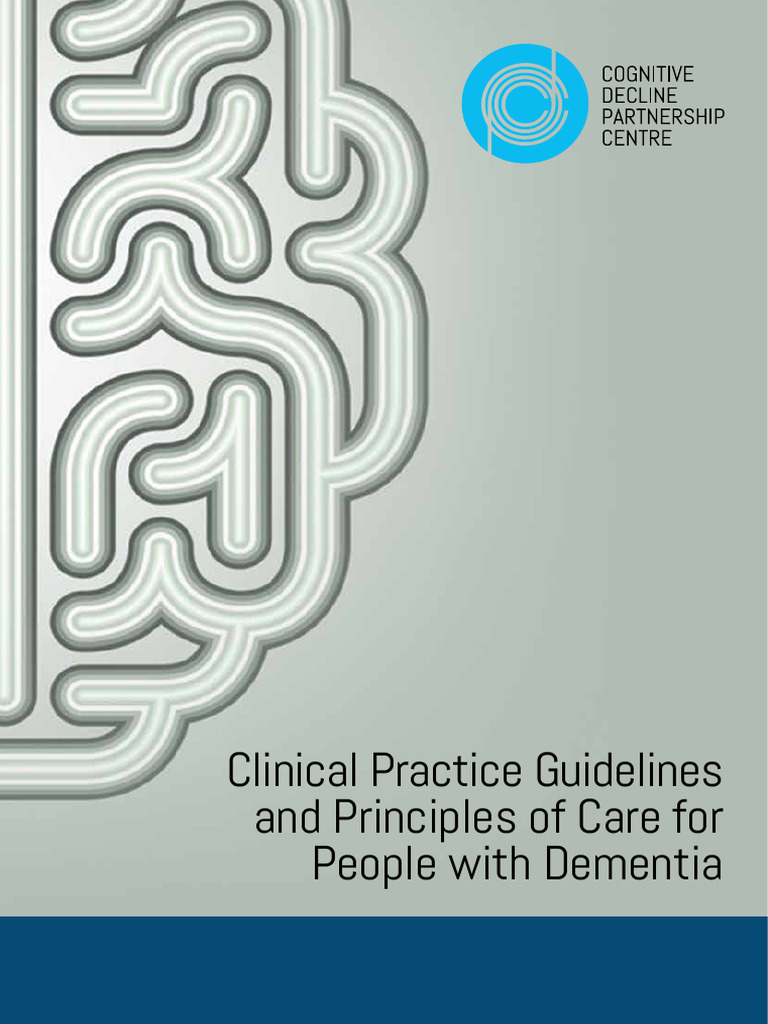 CDPC Dementia Guidelines WEB | PDF | Dementia | Evidence Based Medicine